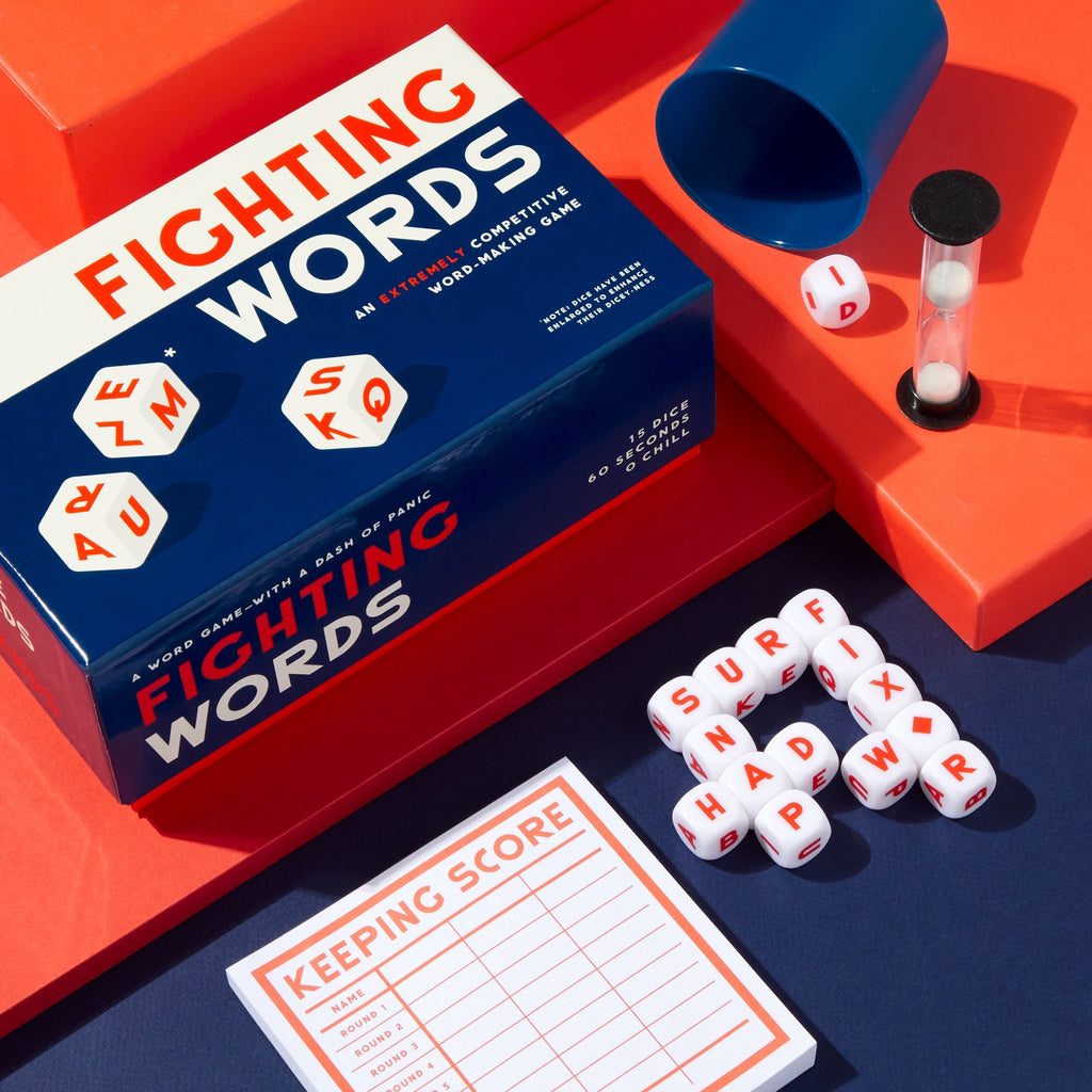 Fighting Words Dice Game | Fast-Paced Word Fun – Brass Monkey