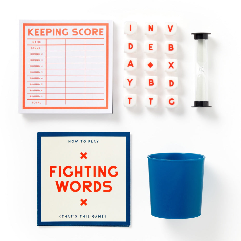 Fighting Words Dice Game | Fast-Paced Word Fun – Brass Monkey