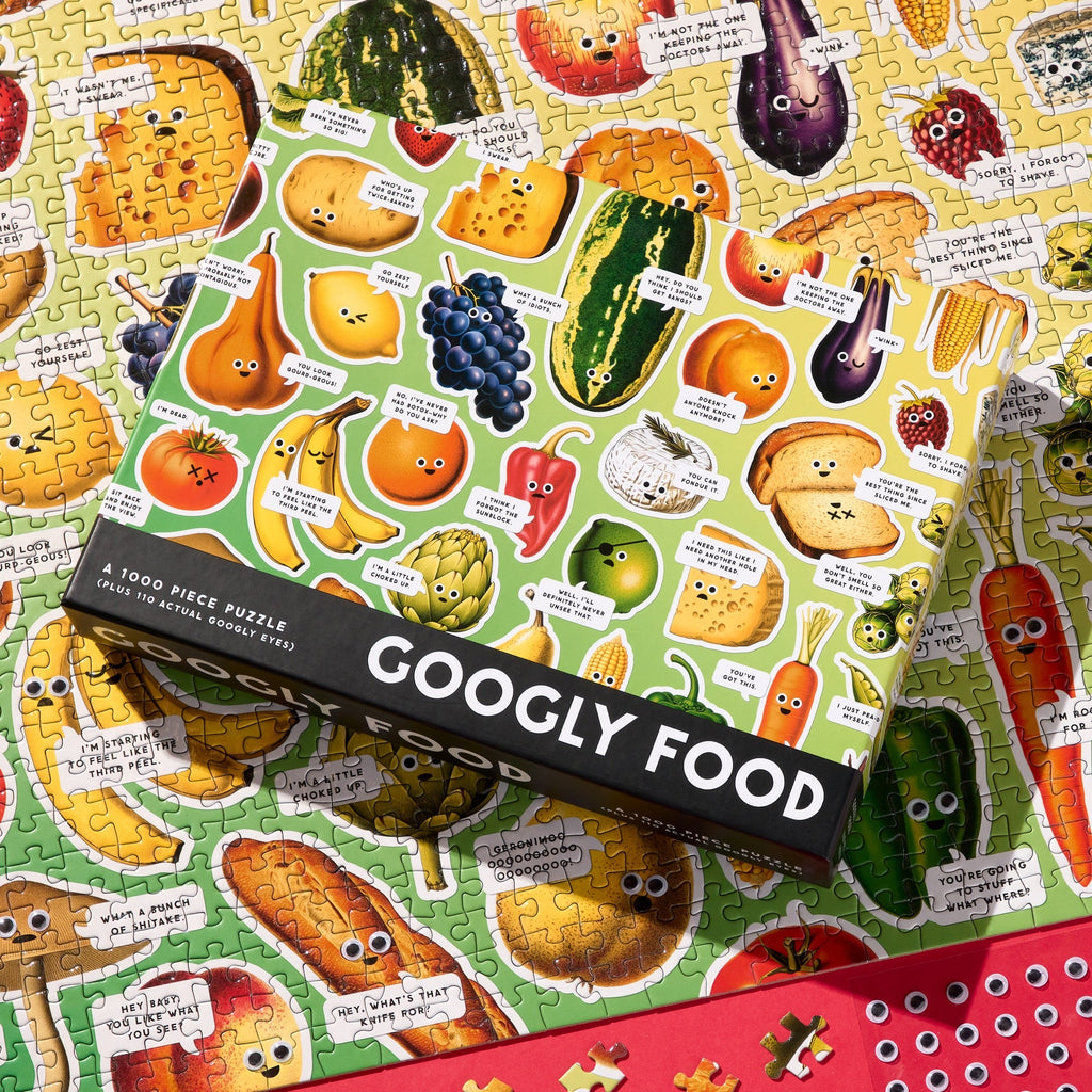 Googly Food 1000 Piece Puzzle | Brass Monkey