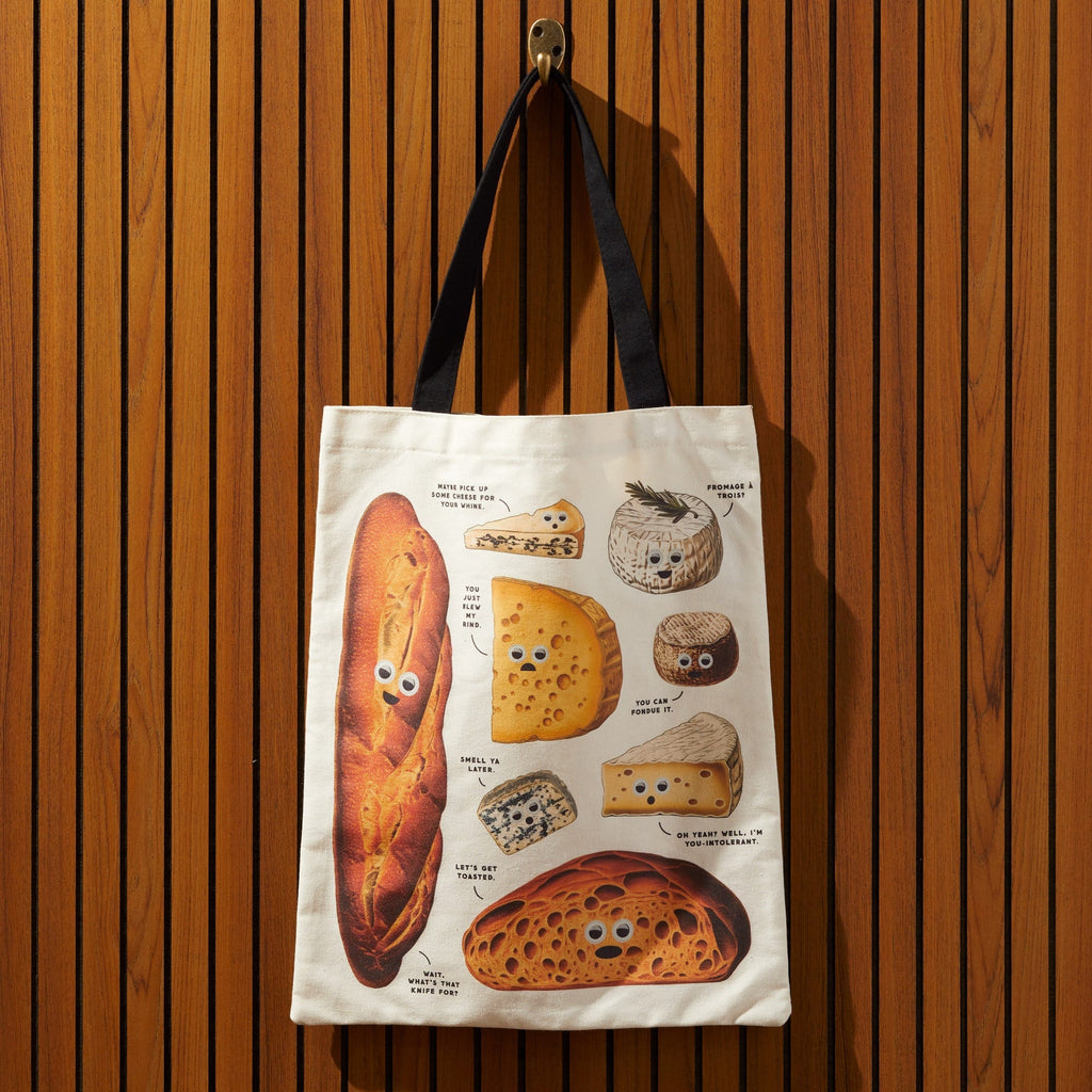 Googly Food Canvas Tote – Brass Monkey