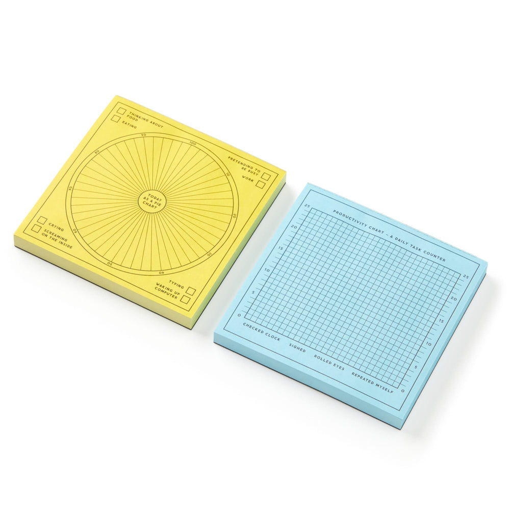A La Chart Notepad Set of 2 | Funny Memo Pads – Brass Monkey