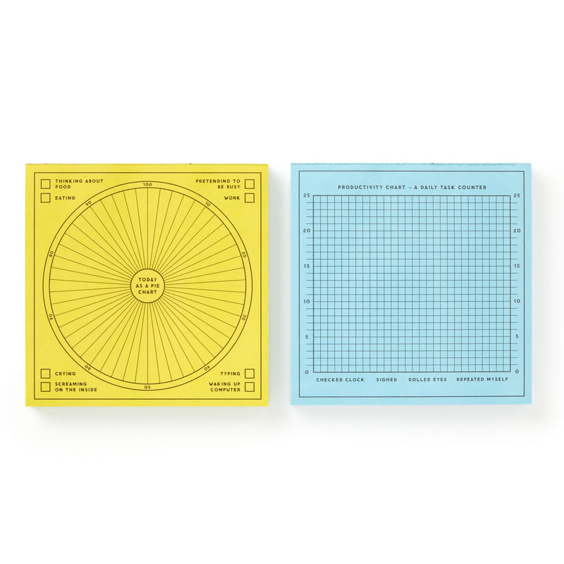 A La Chart Notepad Set of 2 | Funny Memo Pads – Brass Monkey