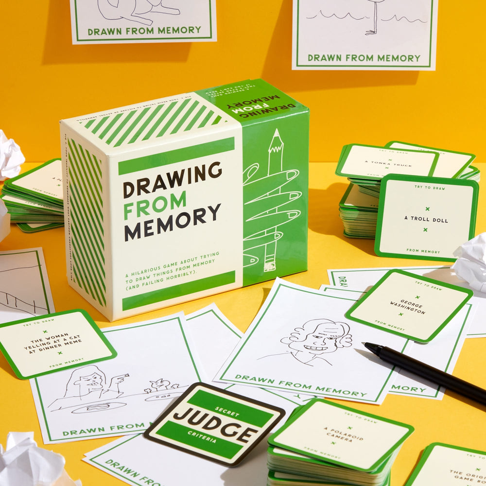 Drawing From Memory Game | Funny Party Game – Brass Monkey