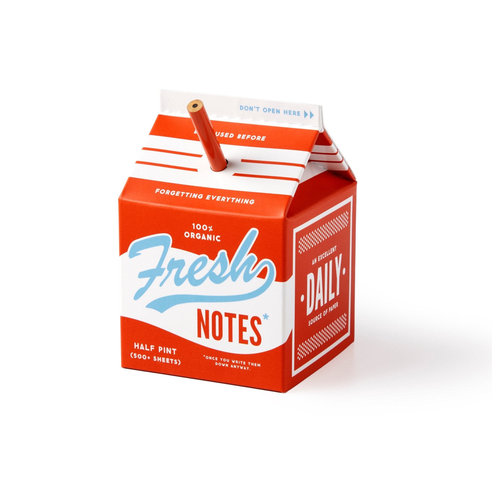 Fresh Ideas Milk Carton Note Set – Brass Monkey