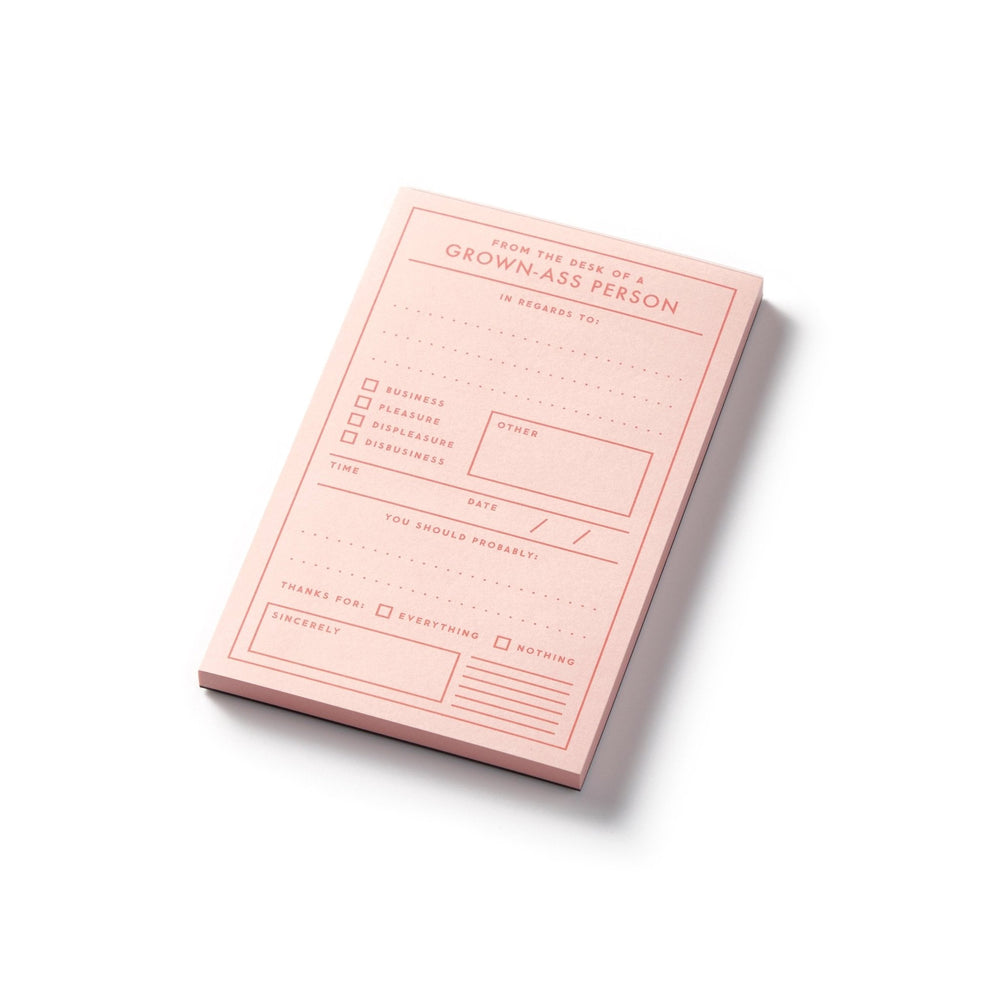 Grown-ass Person Memo Pad | Brass Monkey Goods