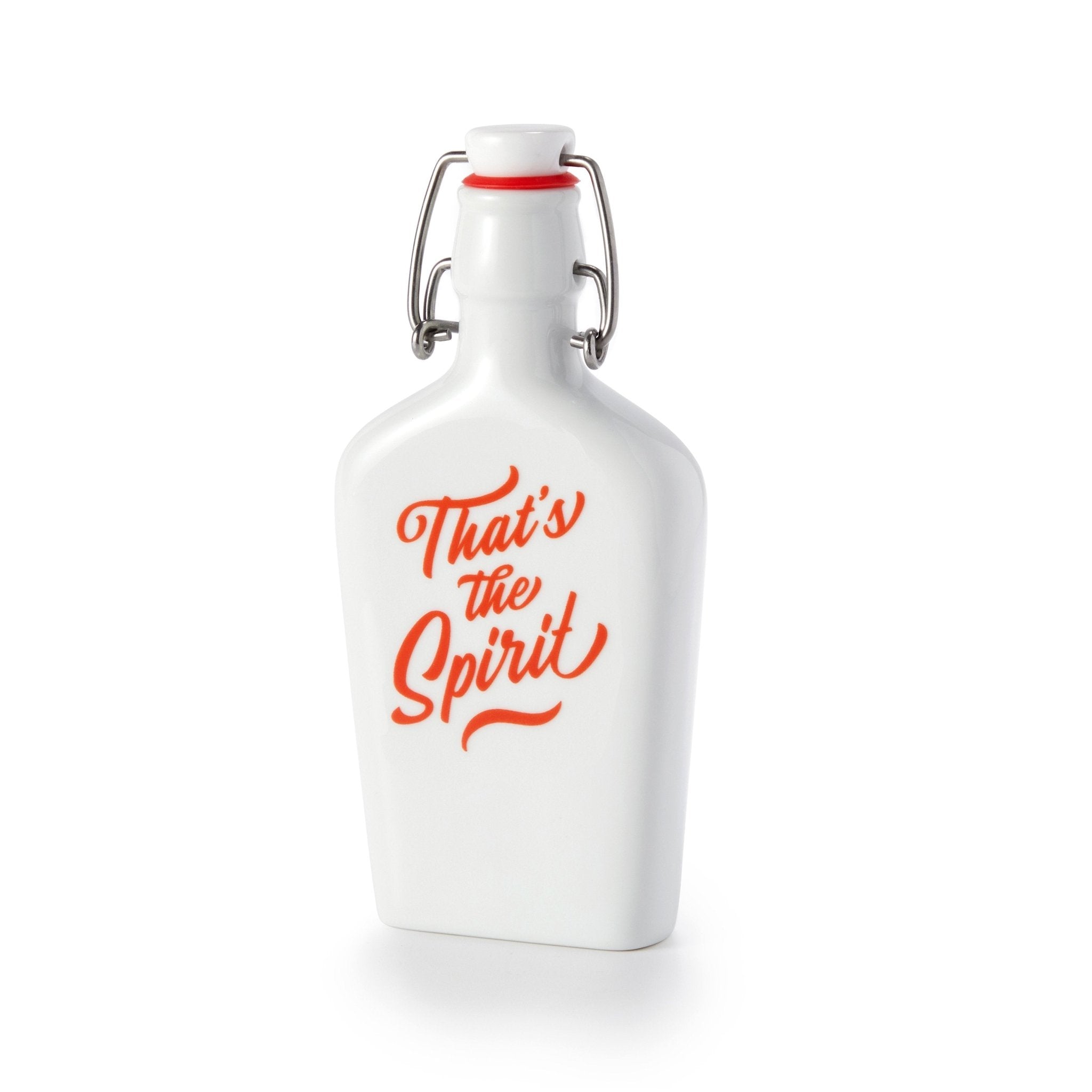 That's The Spirit Porcelain Flask | Brass Monkey Goods